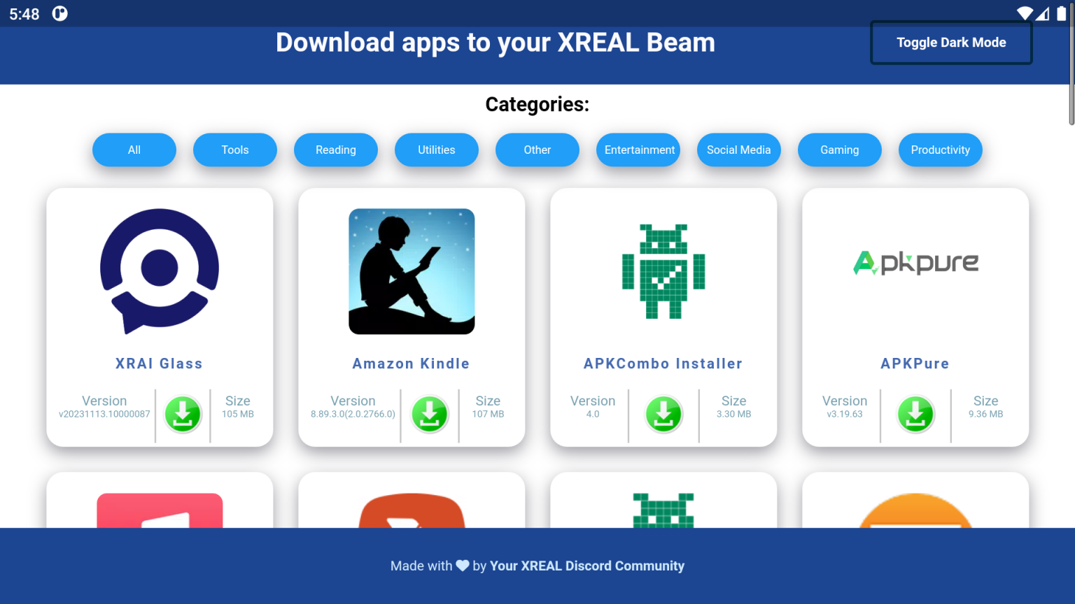 Beam-Apps – App installer for Xreal Beam