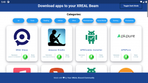 Beam-Apps – App installer for Xreal Beam